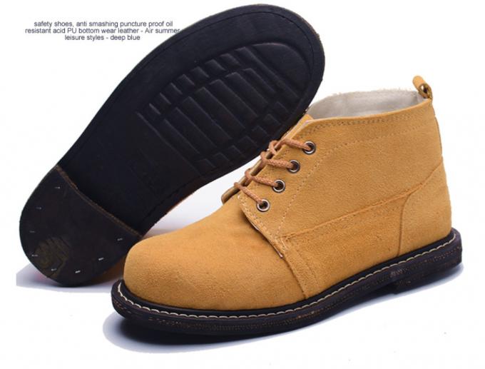 Sepatu Bot Martin Atas Atas Dengan Bagian Bawah Ban Anti-Smashing Steel ...